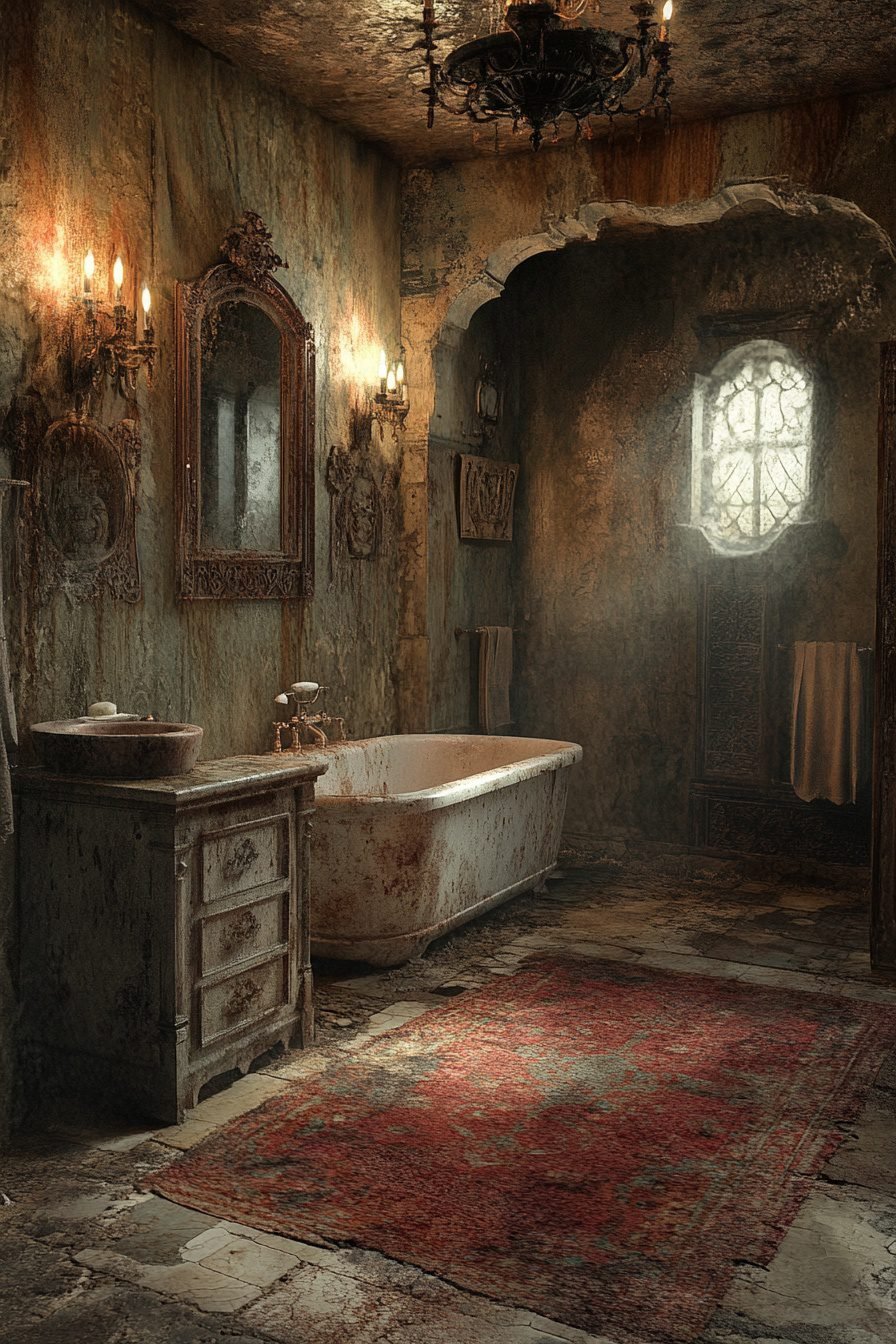 29 Western Gothic Bathroom Ideas To Create A Dark And Dramatic Retreat ...
