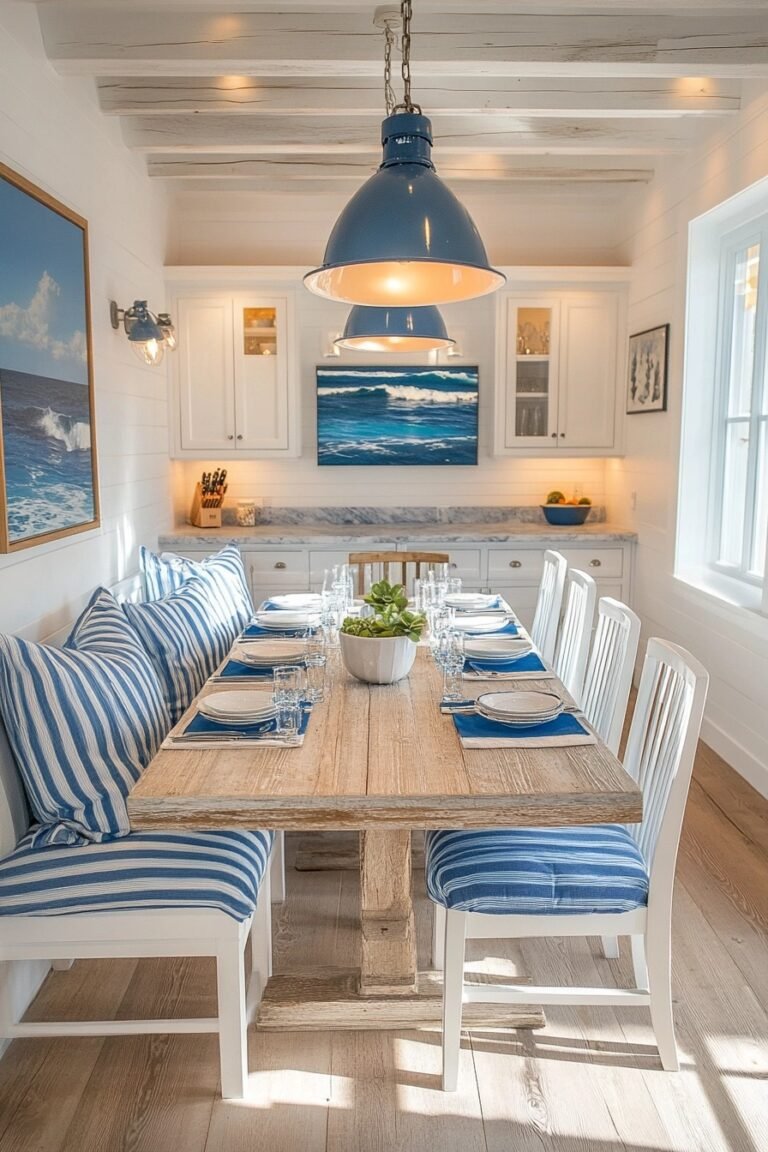 29 Coastal Preppy Kitchen Ideas To Elevate Your Cooking Space With ...