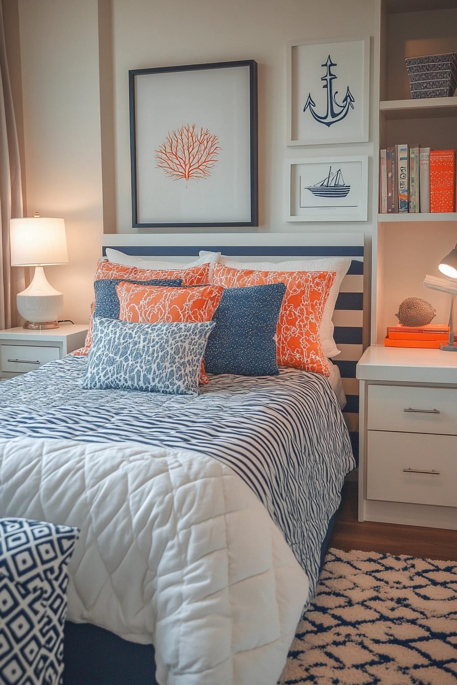 29 Coastal Preppy Dorm Room Ideas To Transform Your Space With Seaside ...