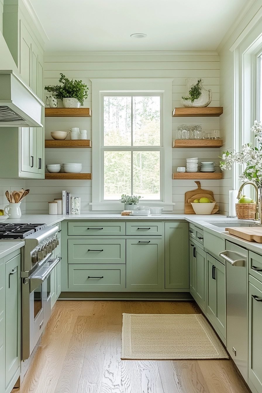29 Green Kitchen Designs To Add A Touch Of Elegance And Freshness ...