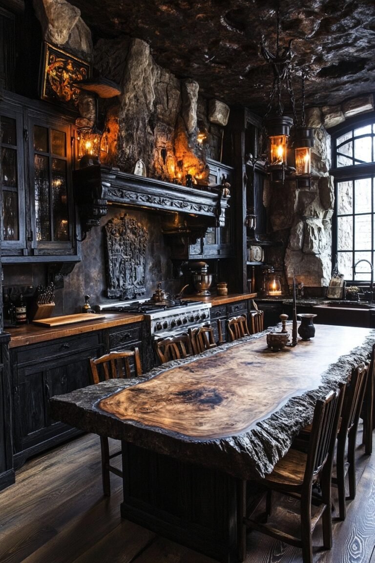 29 Western Gothic Kitchen Ideas To Transform Your Space With Dark Charm ...