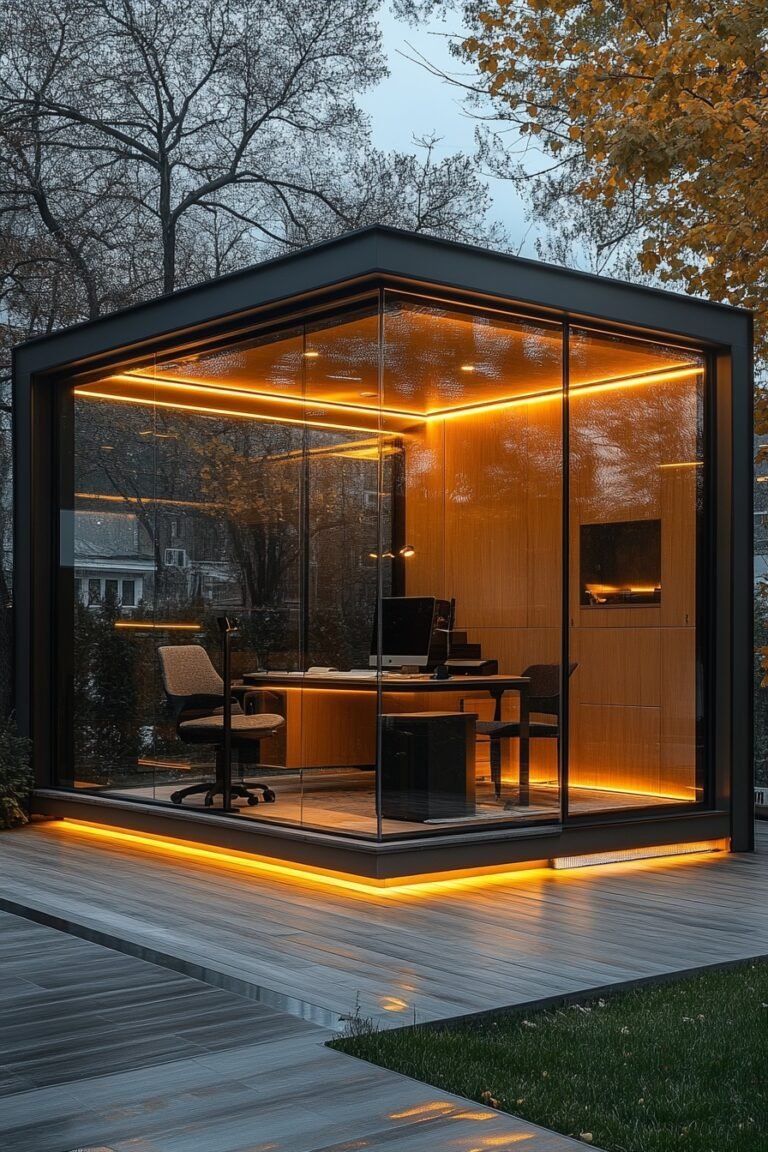29 Small Cabin Interior Office Ideas For A Stylish And Organized ...