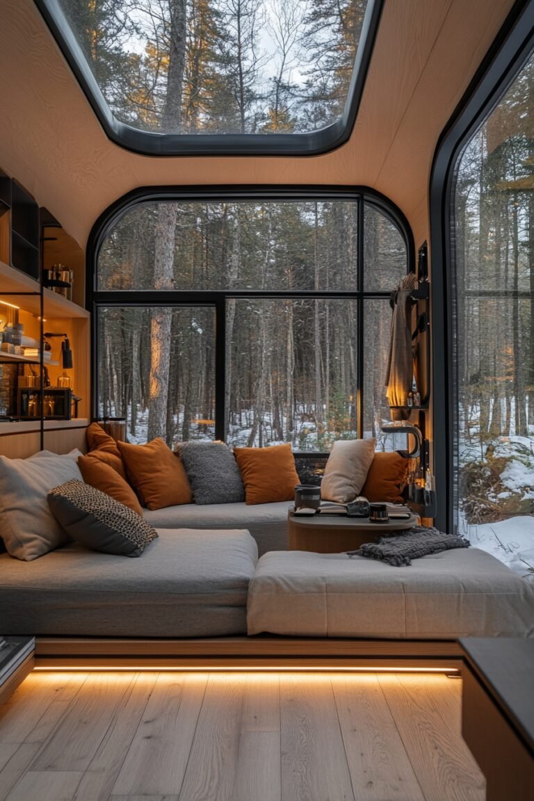 29 Small Cabin Interior Modern Ideas To Bring Contemporary Charm To ...