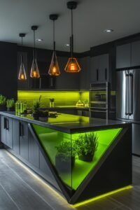29 Green Kitchen Designs To Add A Touch Of Elegance And Freshness ...