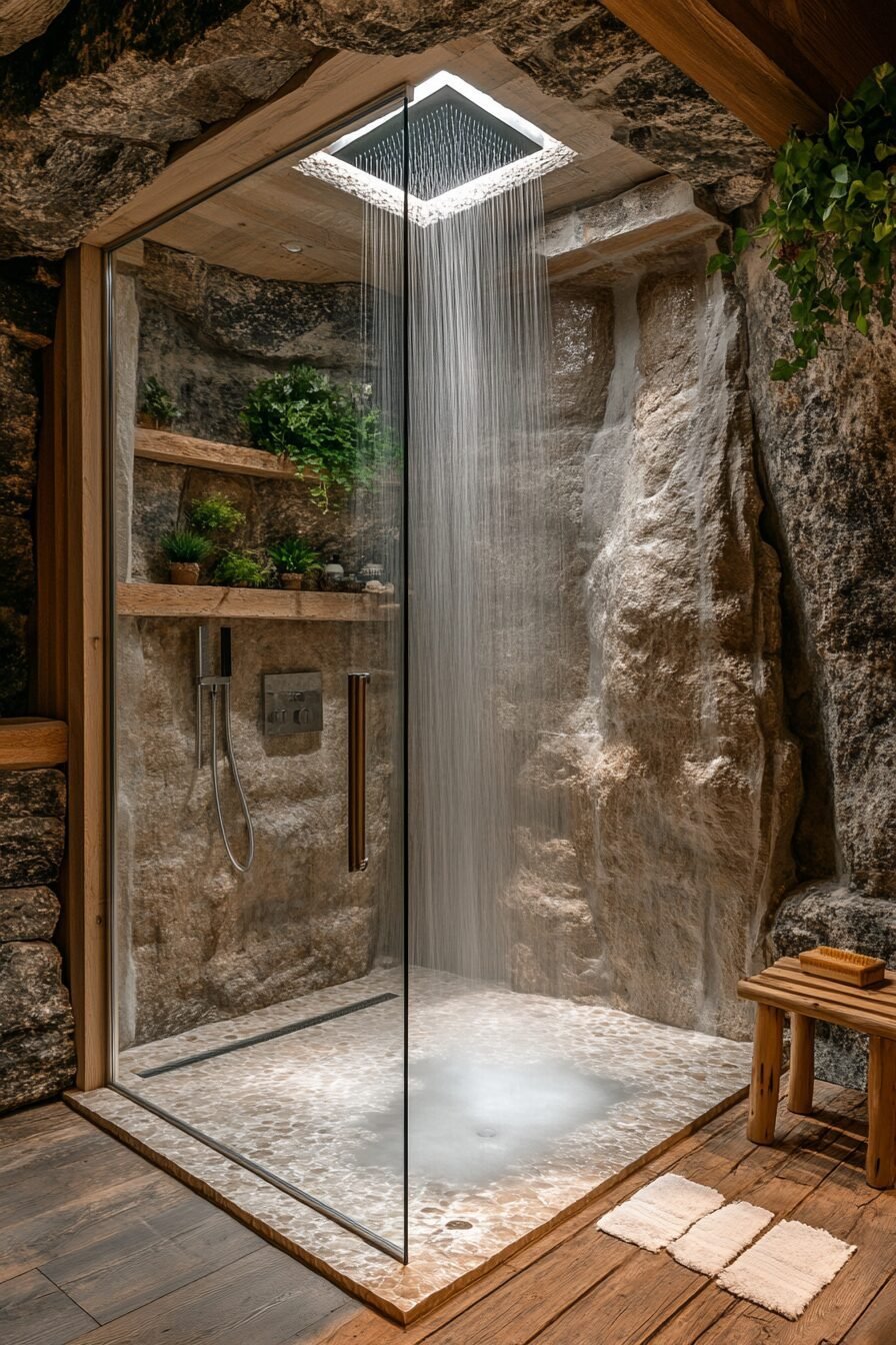 29 Small Log Cabin Interior Bathroom Ideas For A Relaxing And Efficient ...