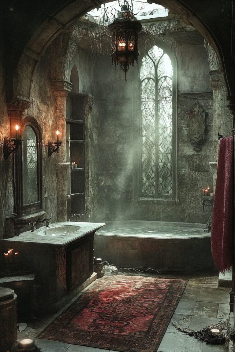 29 Western Gothic Bathroom Ideas To Create A Dark And Dramatic Retreat ...