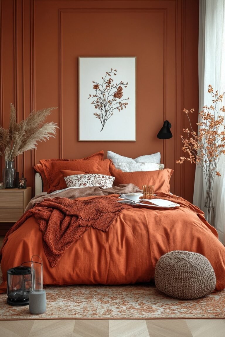 29 Orange Boho Bedroom Ideas For Creating A Playful And Vibrant Space ...