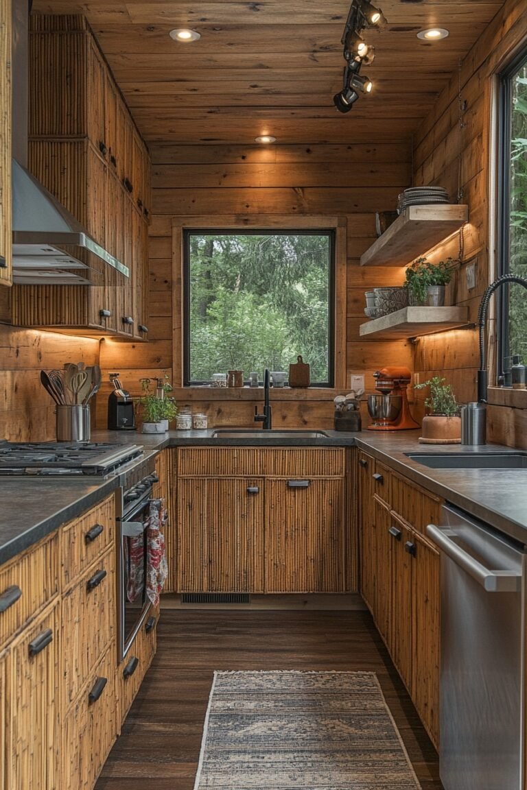 29 Small Cabin Kitchen Ideas For A Warm And Inviting Cooking Area ...