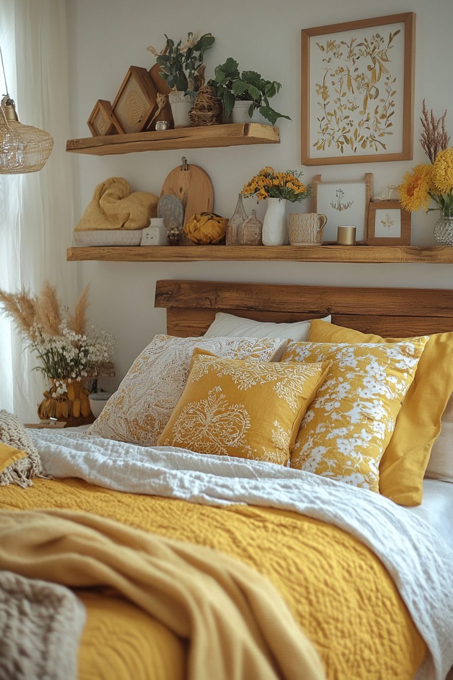 29 Yellow Boho Bedroom Ideas To Bring Bold And Beautiful Hues To Your ...