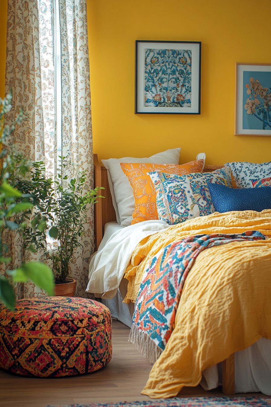 29 Yellow Boho Bedroom Ideas To Bring Bold And Beautiful Hues To Your ...