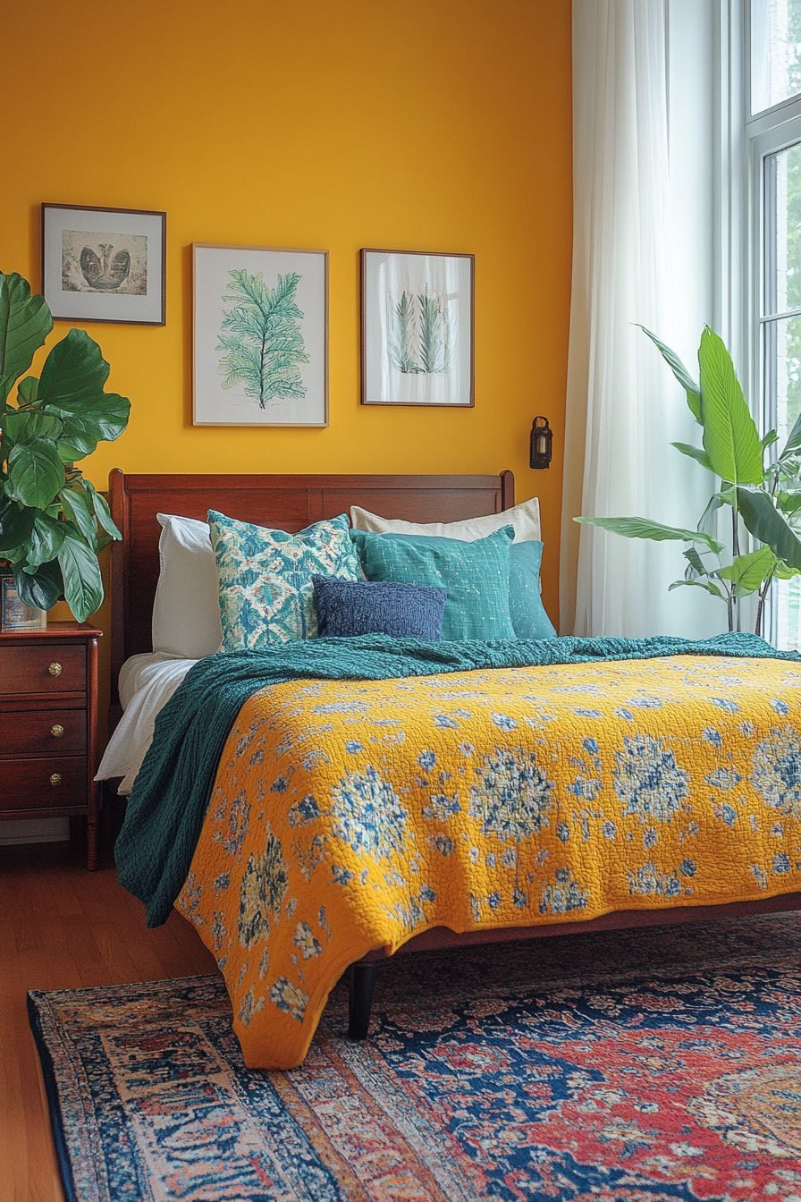 29 Yellow Boho Bedroom Ideas To Bring Bold And Beautiful Hues To Your ...
