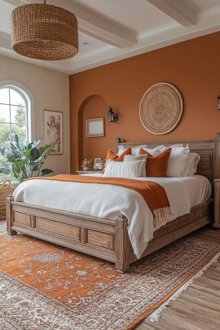 29 Orange Boho Bedroom Ideas For Creating A Playful And Vibrant Space ...