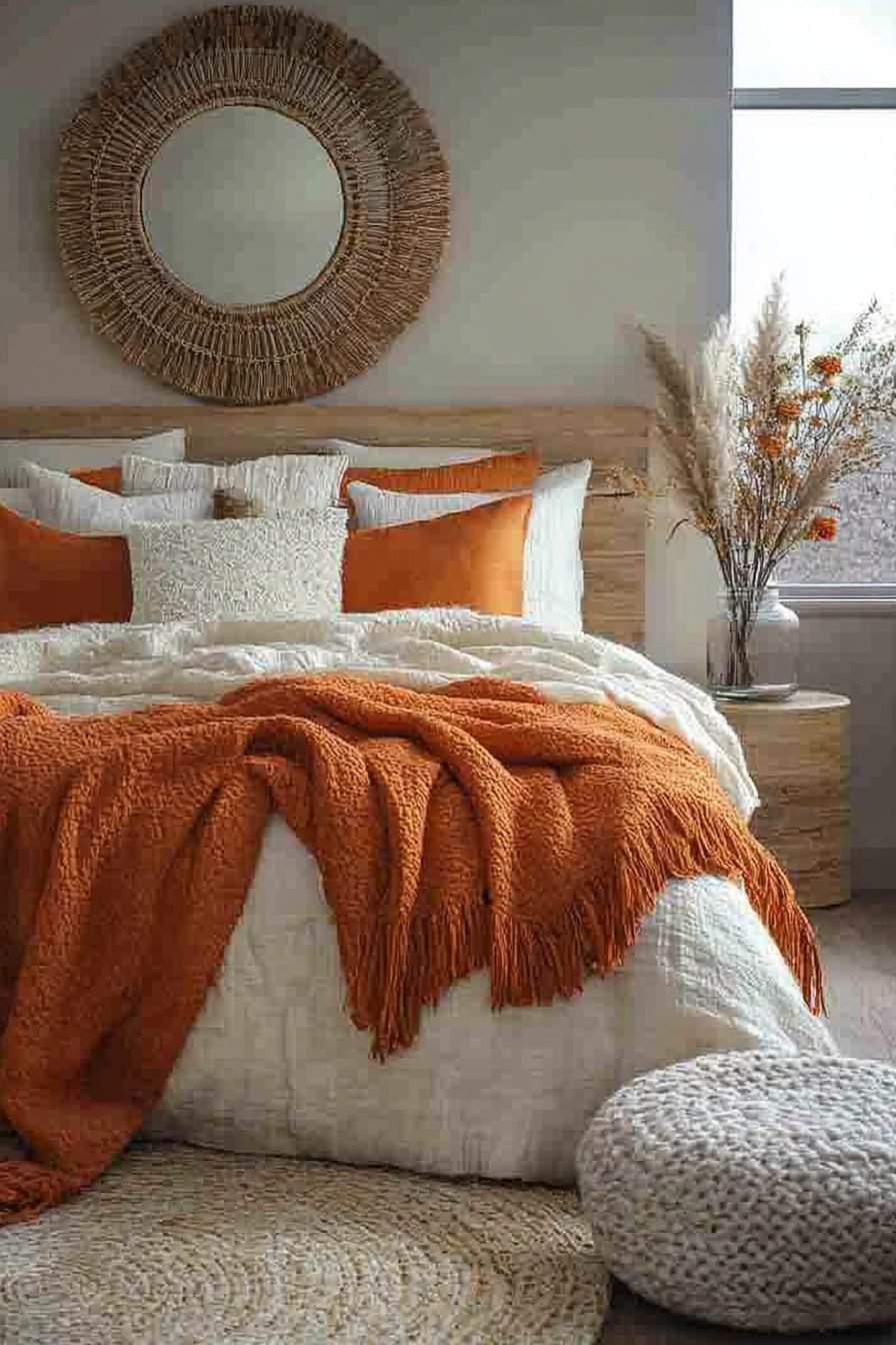 29 Orange Boho Bedroom Ideas For Creating A Playful And Vibrant Space ...