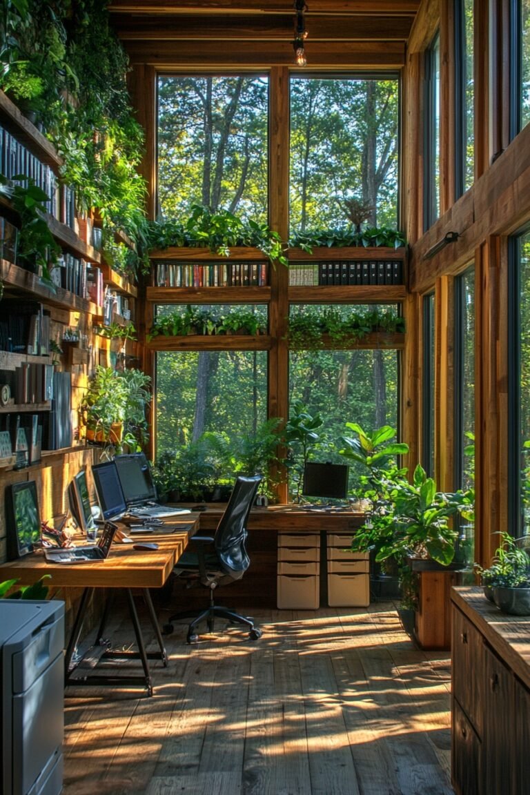 29 Small Cabin Office Ideas For Organizing Your Work Space In A Tiny ...