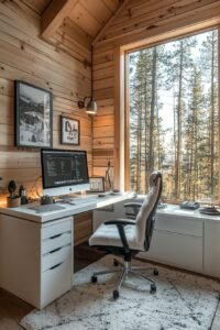 29 Small Cabin Office Ideas For Organizing Your Work Space In A Tiny ...