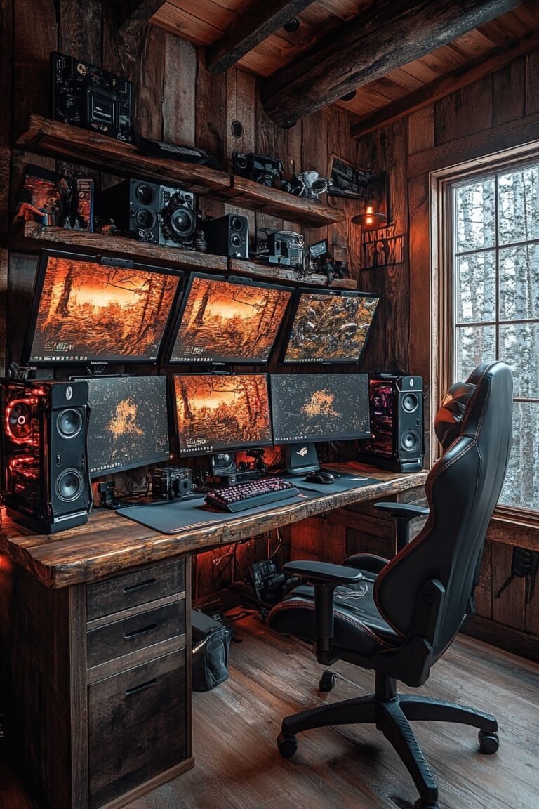 29 Small Cabin Office Ideas For Organizing Your Work Space In A Tiny ...