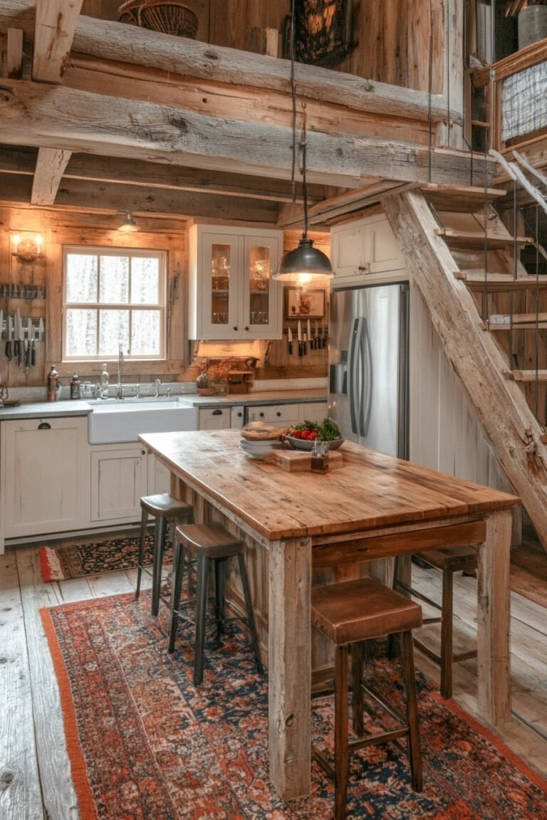 29 Small Cabin Kitchen Ideas For A Warm And Inviting Cooking Area ...