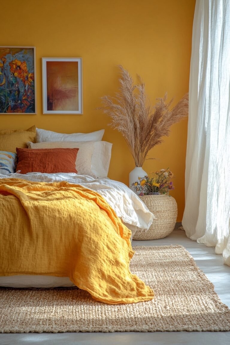 29 Yellow Boho Bedroom Ideas To Bring Bold And Beautiful Hues To Your ...