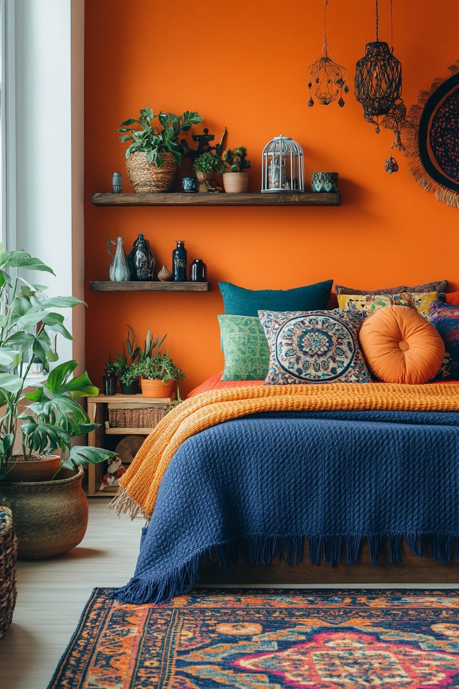 29 Orange Boho Bedroom Ideas For Creating A Playful And Vibrant Space ...