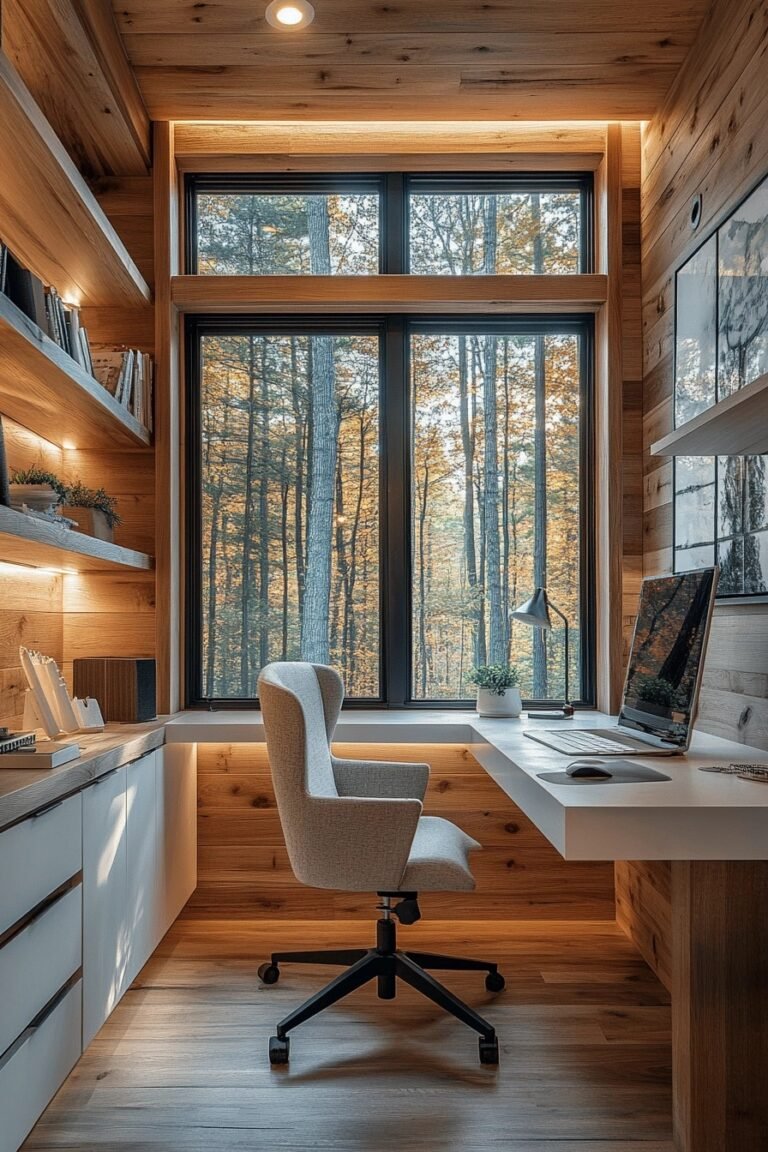 29 Small Cabin Office Ideas For Organizing Your Work Space In A Tiny ...