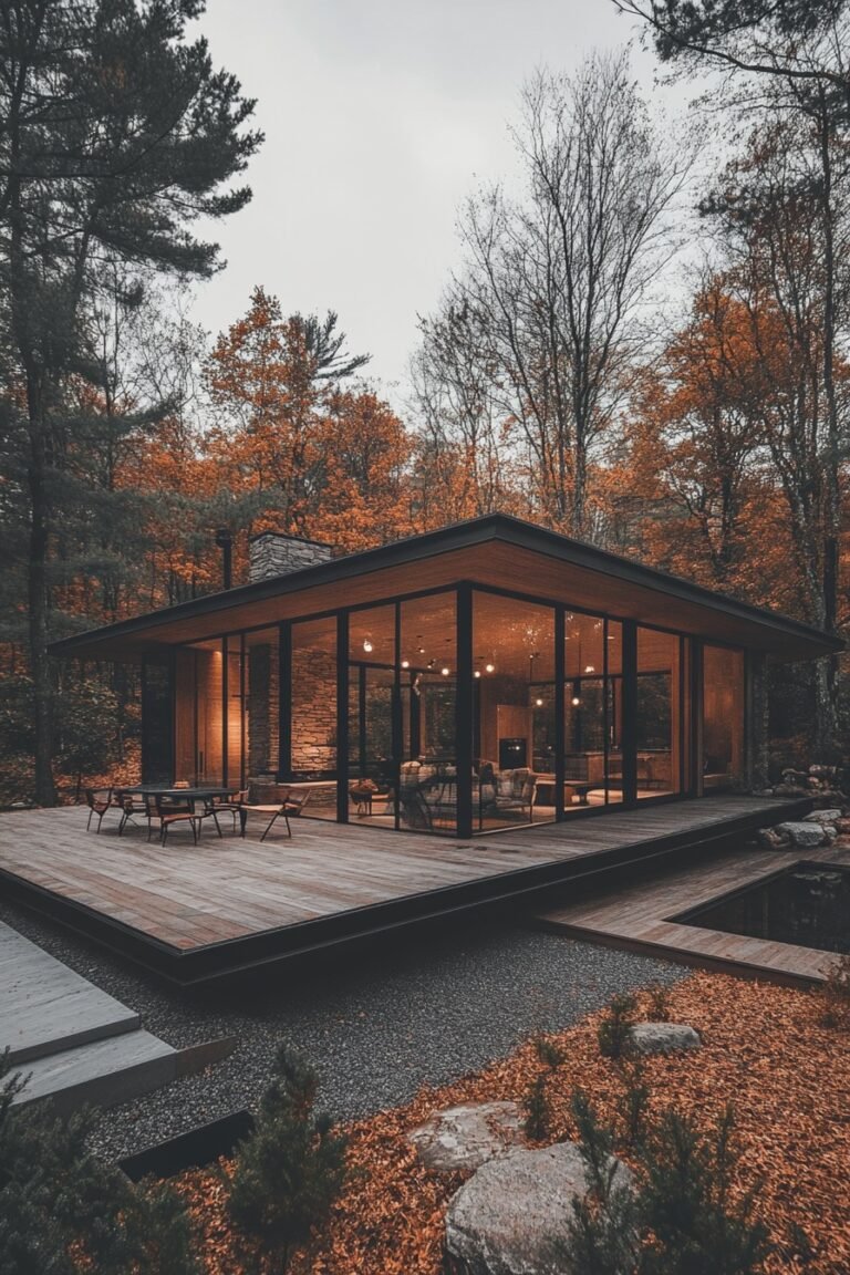 29 Small Cabin Exterior Ideas To Help Your Cabin Blend With Nature ...