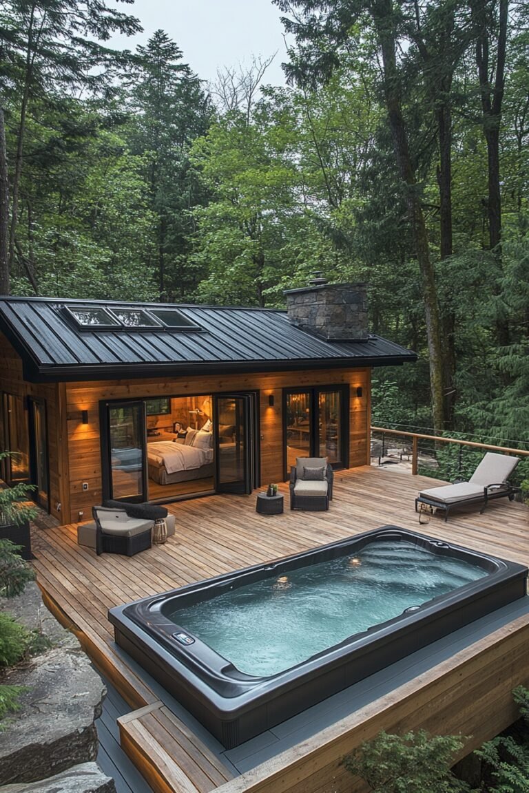 29 Small Cabin Exterior Ideas To Help Your Cabin Blend With Nature ...