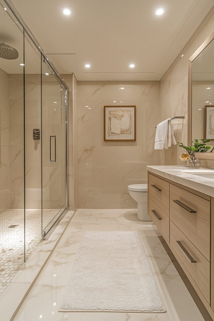 29 Transitional Bathroom Design Ideas For A Classic Yet Contemporary ...