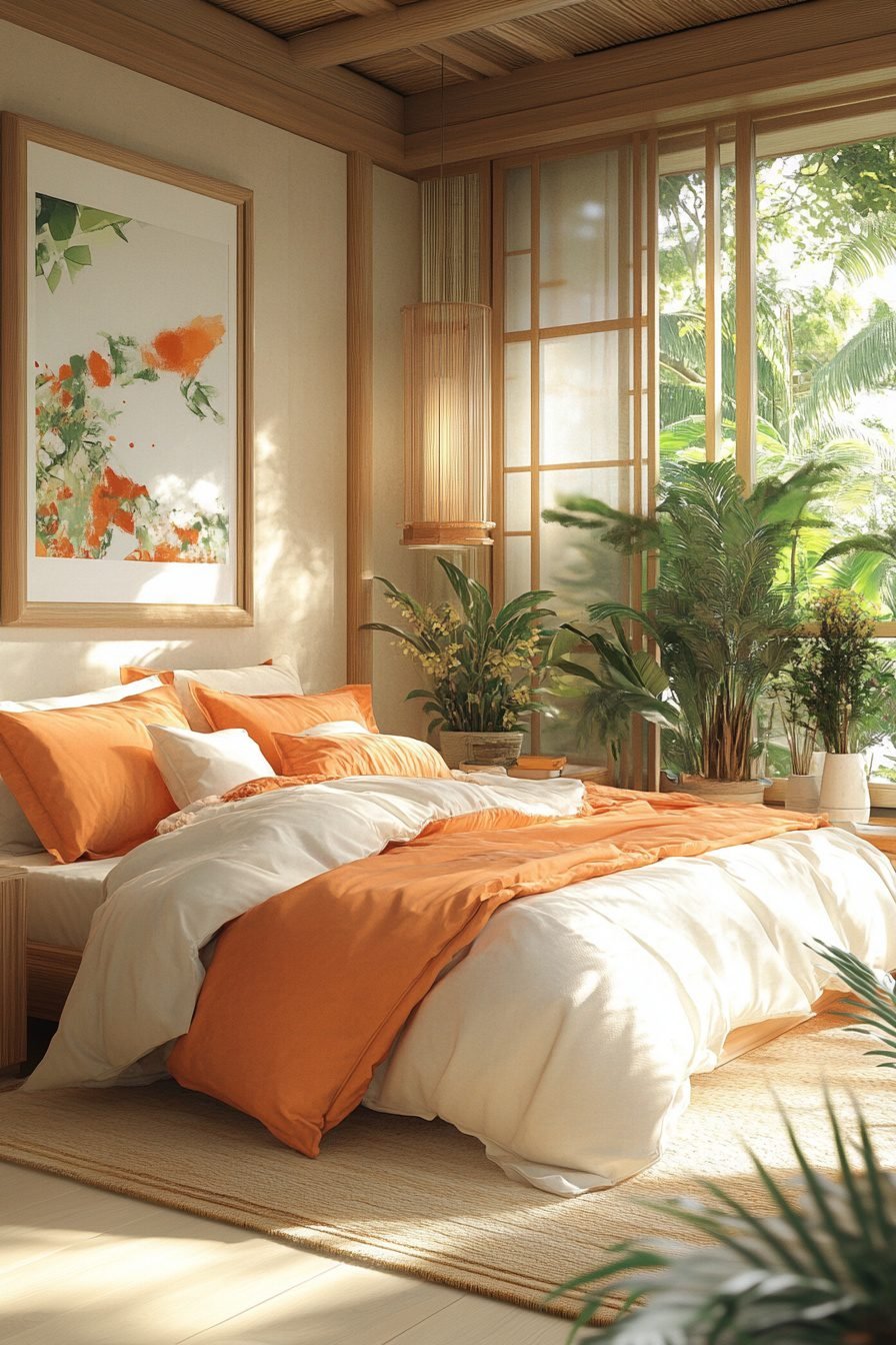 29 Orange Boho Bedroom Ideas For Creating A Playful And Vibrant Space ...