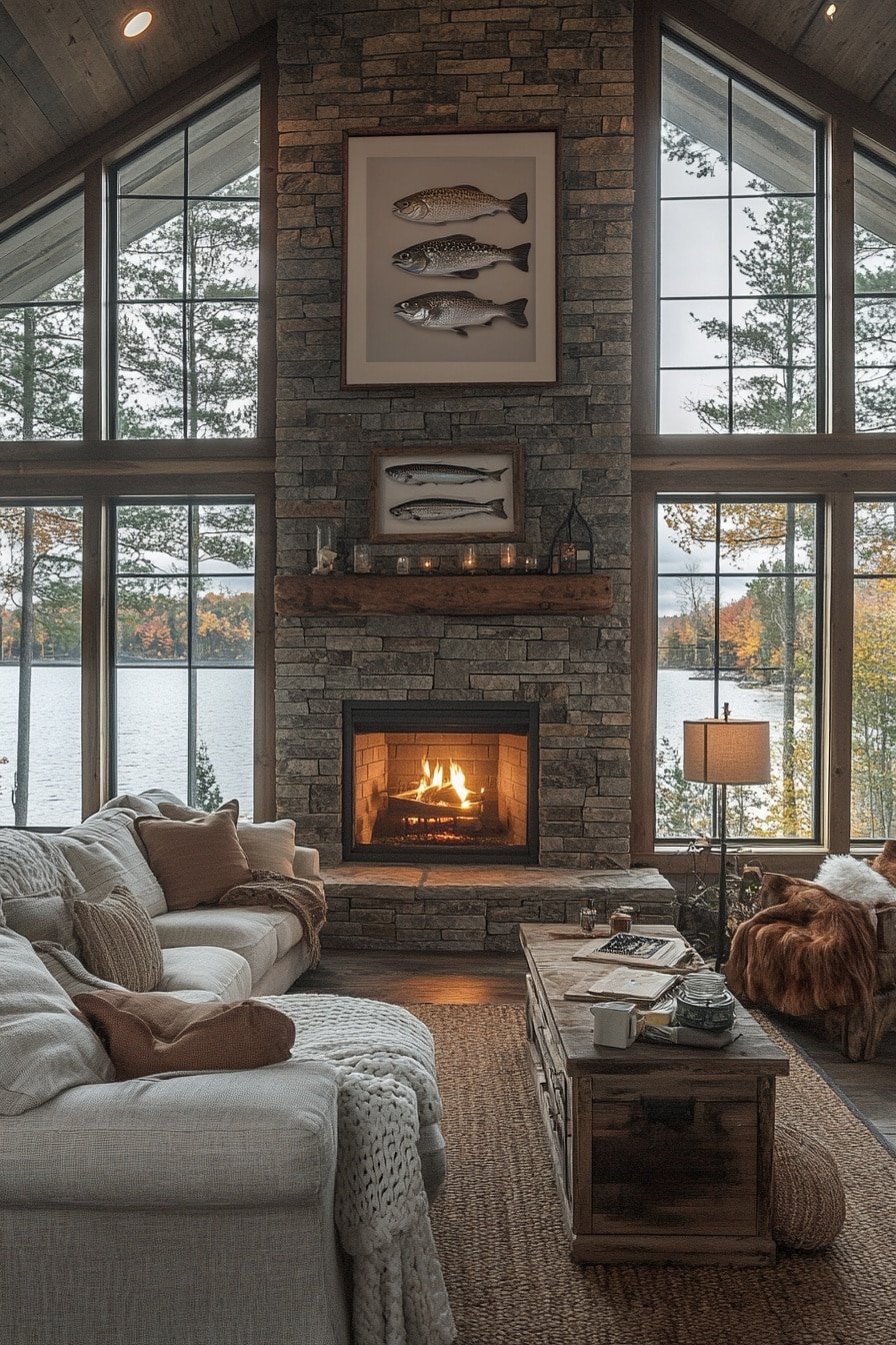 29 Small Fishing Cabin Interior Ideas To Create The Ultimate Fishing ...