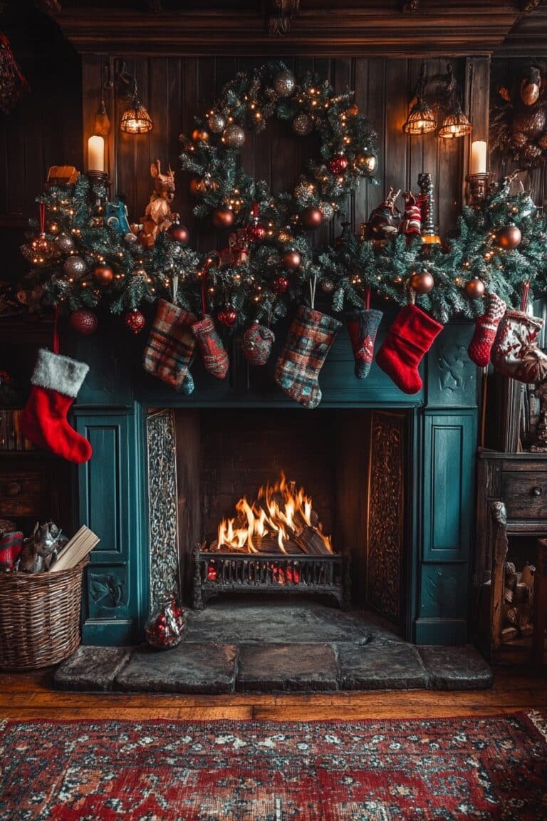 29 Fireplace Christmas Decorations For A Picture-Perfect Holiday ...