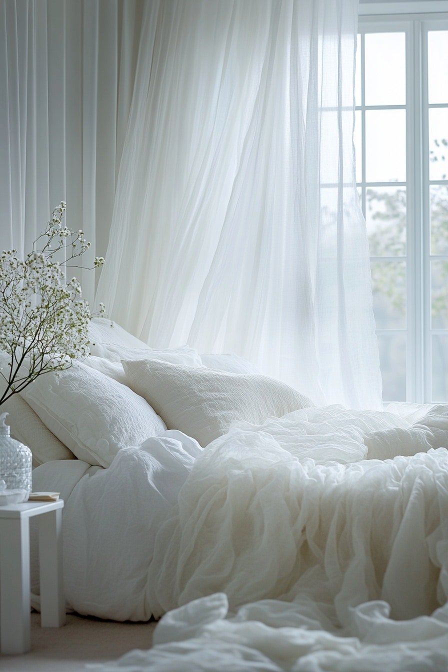29 White Fantasy Bedroom Ideas For An Enchanting Atmosphere - Learn ...