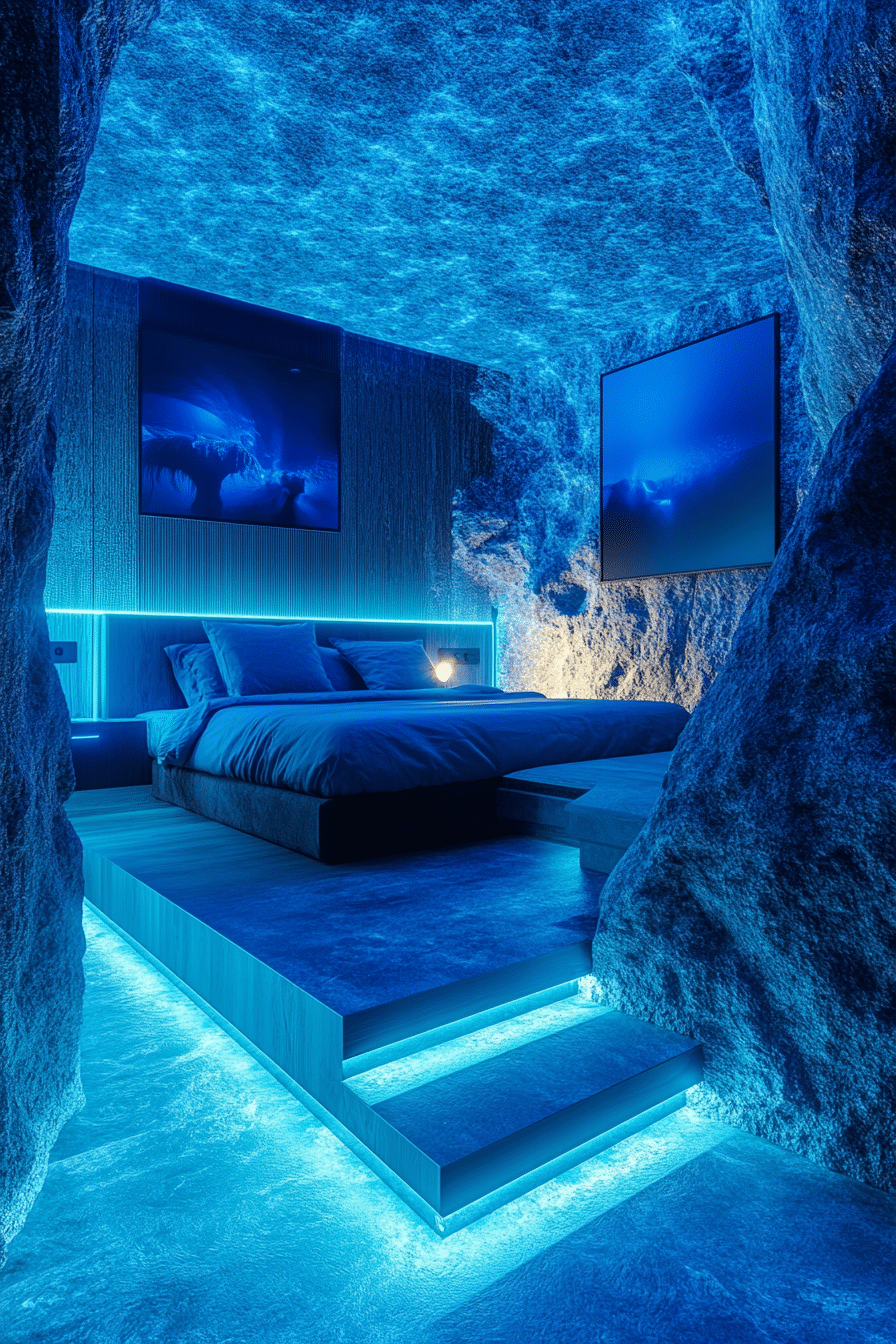 29 Blue Fantasy Bedroom Ideas To Create A Tranquil And Enchanting ...