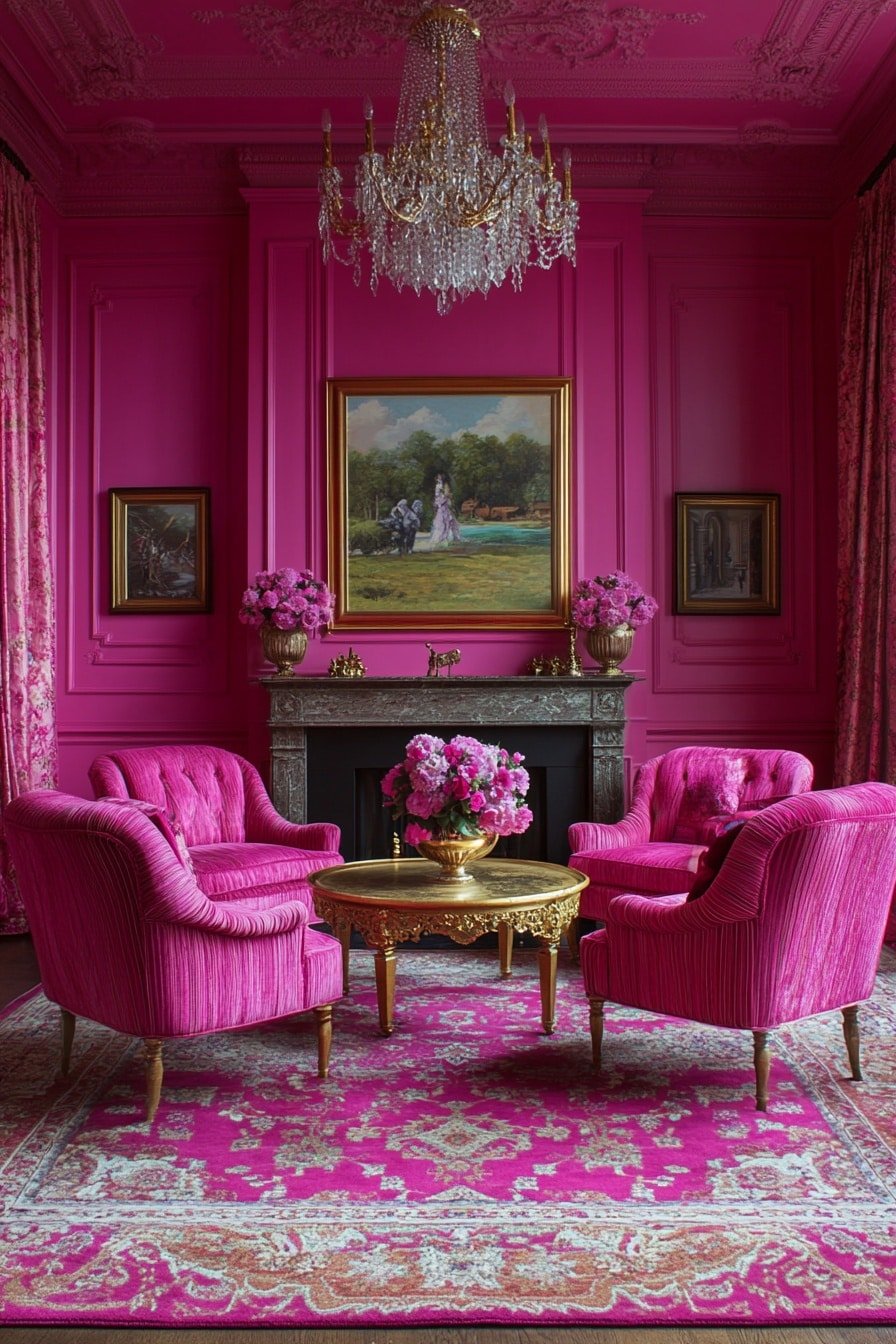 29 Pink Living Room Ideas To Brighten Your Space With A Playful Twist ...