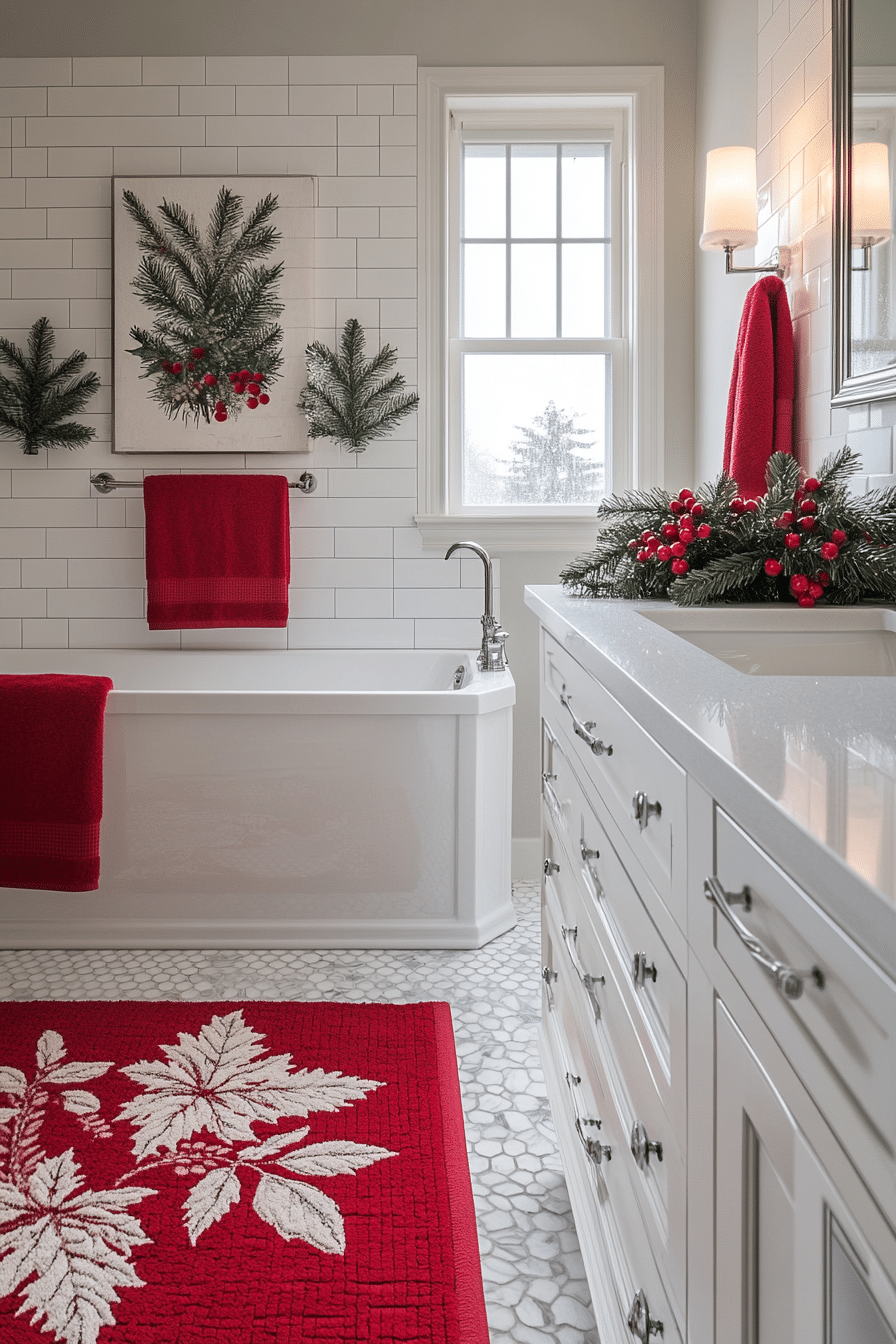 29 Christmas Bathroom Decor Ideas For A Stylish And Merry Bathroom ...