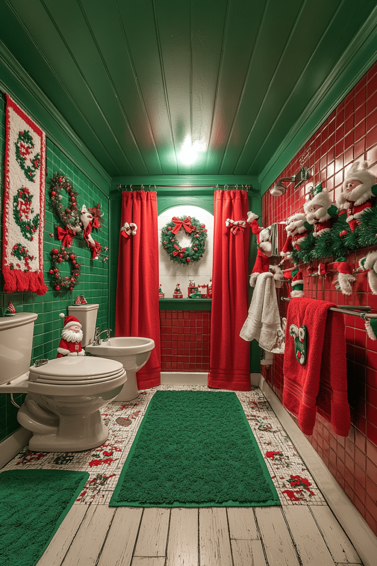 29 Christmas Bathroom Decor Ideas For A Stylish And Merry Bathroom ...