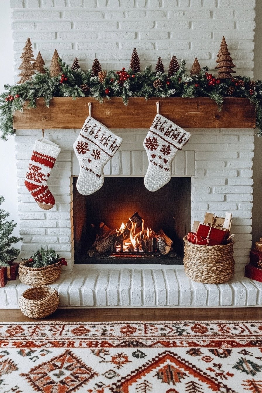 29 Fireplace Christmas Decorations For A Picture-Perfect Holiday ...