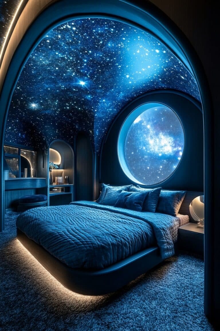 29 Blue Fantasy Bedroom Ideas To Create A Tranquil And Enchanting ...