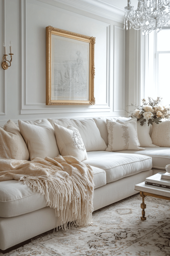 28+ White Couch Living Room Inspiration For A Fresh Yet Classic Vibe ...