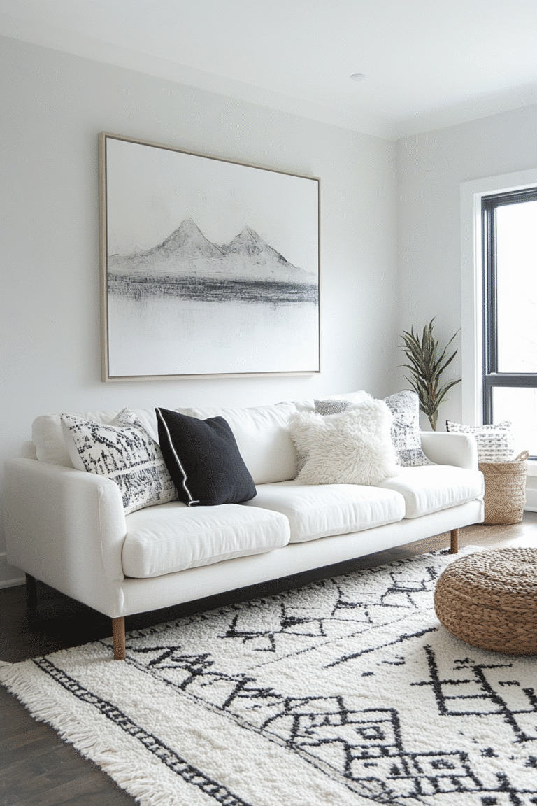 28+ White Couch Living Room Inspiration For A Fresh Yet Classic Vibe ...
