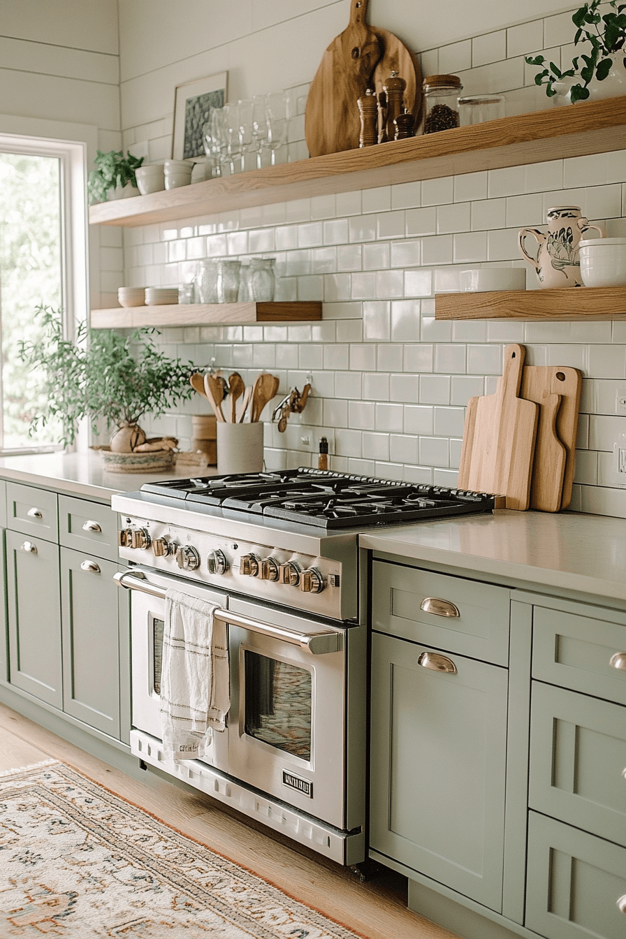 29 Sage Green Kitchen Cabinets That Brighten Everyday Living - Learn ...