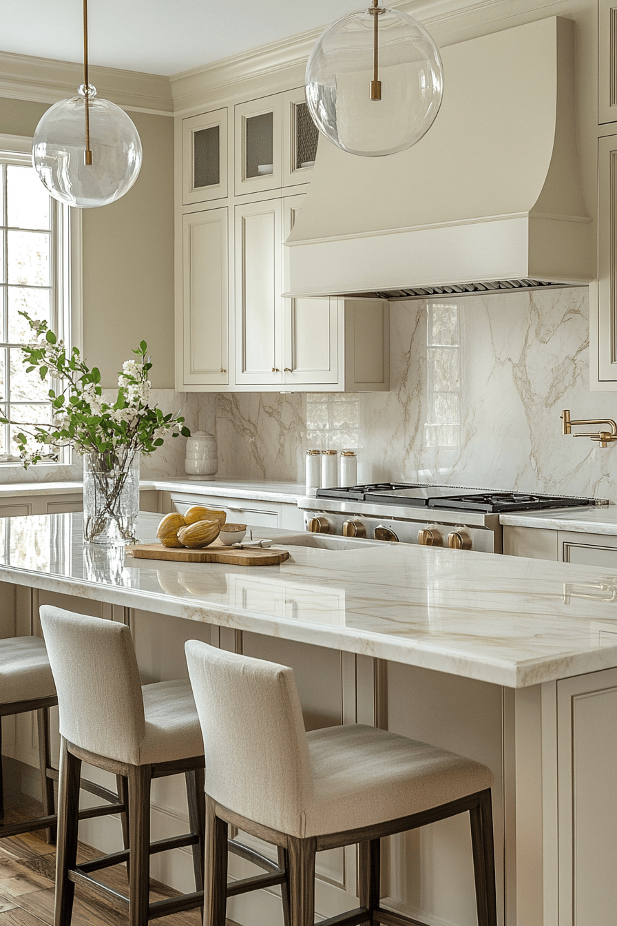 29 Alabaster Kitchen Cabinets That Make Spaces Feel Effortlessly Chic ...