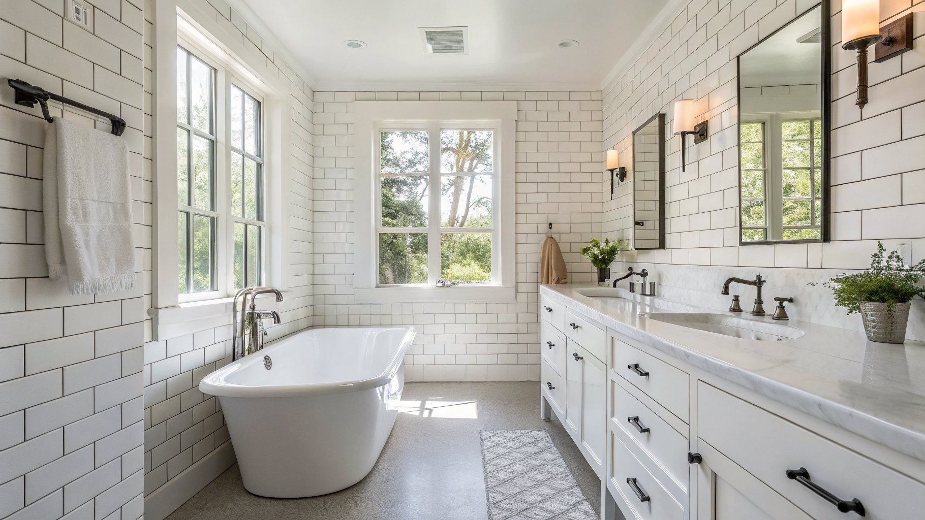 White Bathrooms That Feel Clean Without Feeling Cold - Learn California